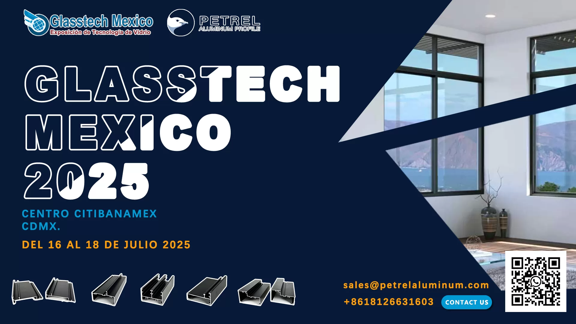 Faltan solo 2 días para la apertura de GLASSTECH México 2025 - Petrel